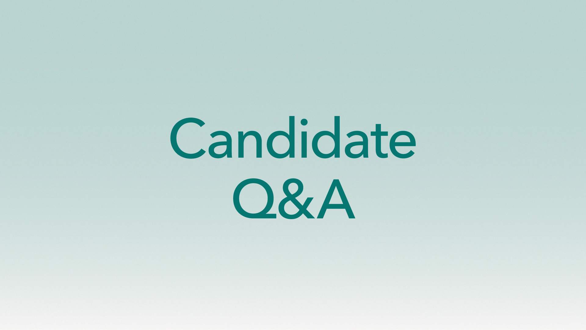 Candidate Q&A · College Park Church